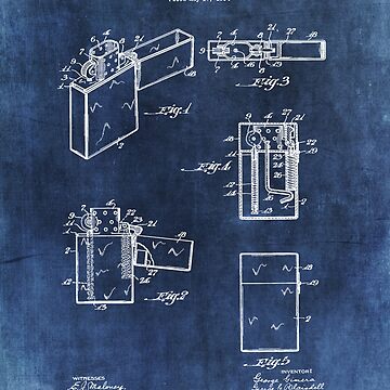 "Zippo Patent Blueprint" Art Board Print for Sale by GamesDesigned ...