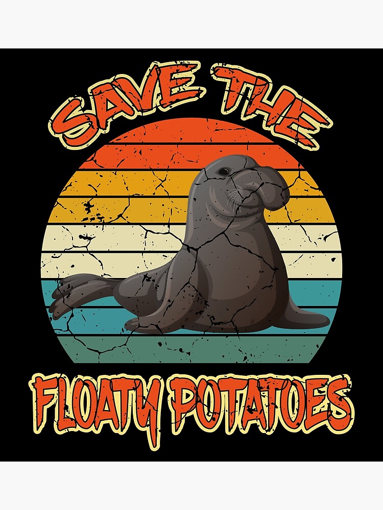 "Save The Floaty Potatoes/ Manatee Lover gift/ Save The Manatee/ Chubby ...