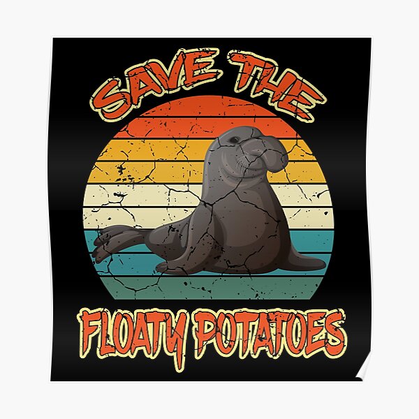 "Save The Floaty Potatoes/ Manatee Lover gift/ Save The Manatee/ Chubby ...