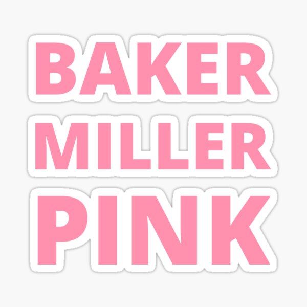 "Baker Miller Color Classic" Sticker for Sale by jayindu123 | Redbubble