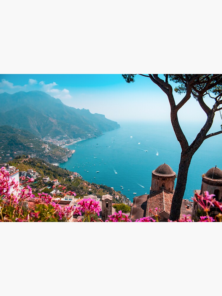 "Amalfi Coast, Italy" Sticker by MRosariaPrint | Redbubble