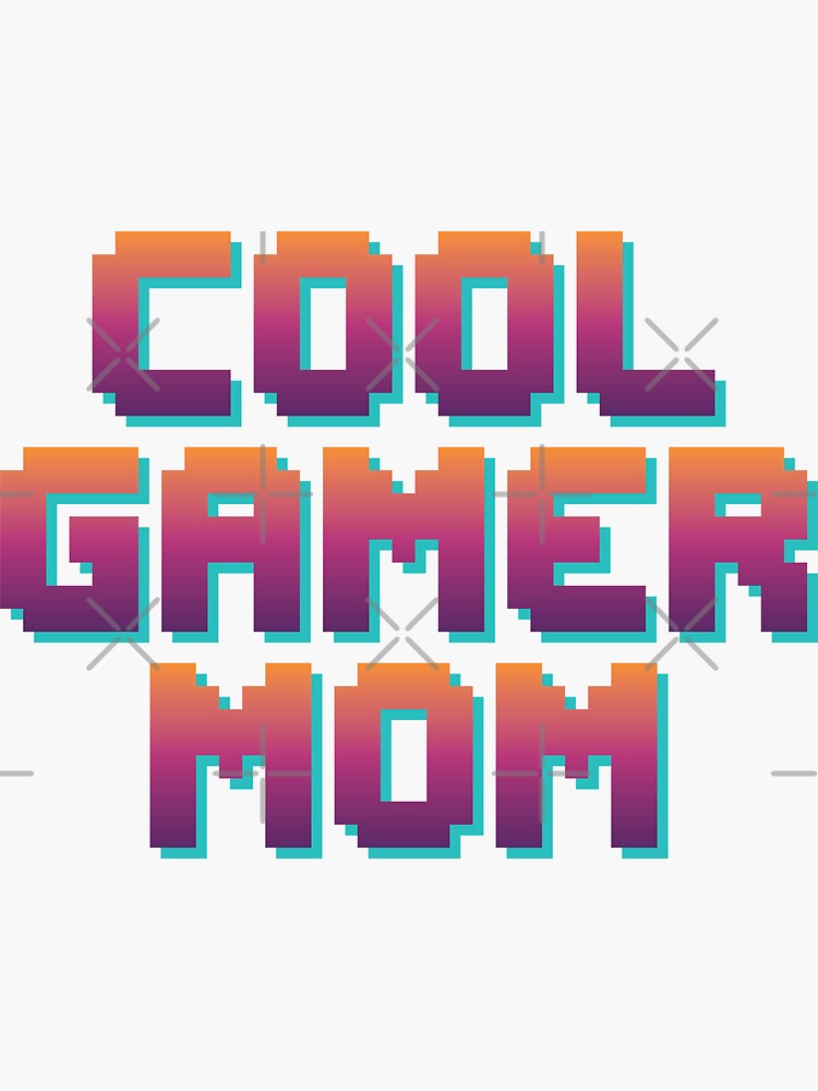 "Cool gamer mom" Sticker for Sale by SweetLog | Redbubble