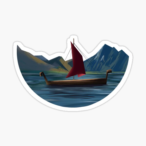 "Drakkar" Sticker by artsirc | Redbubble