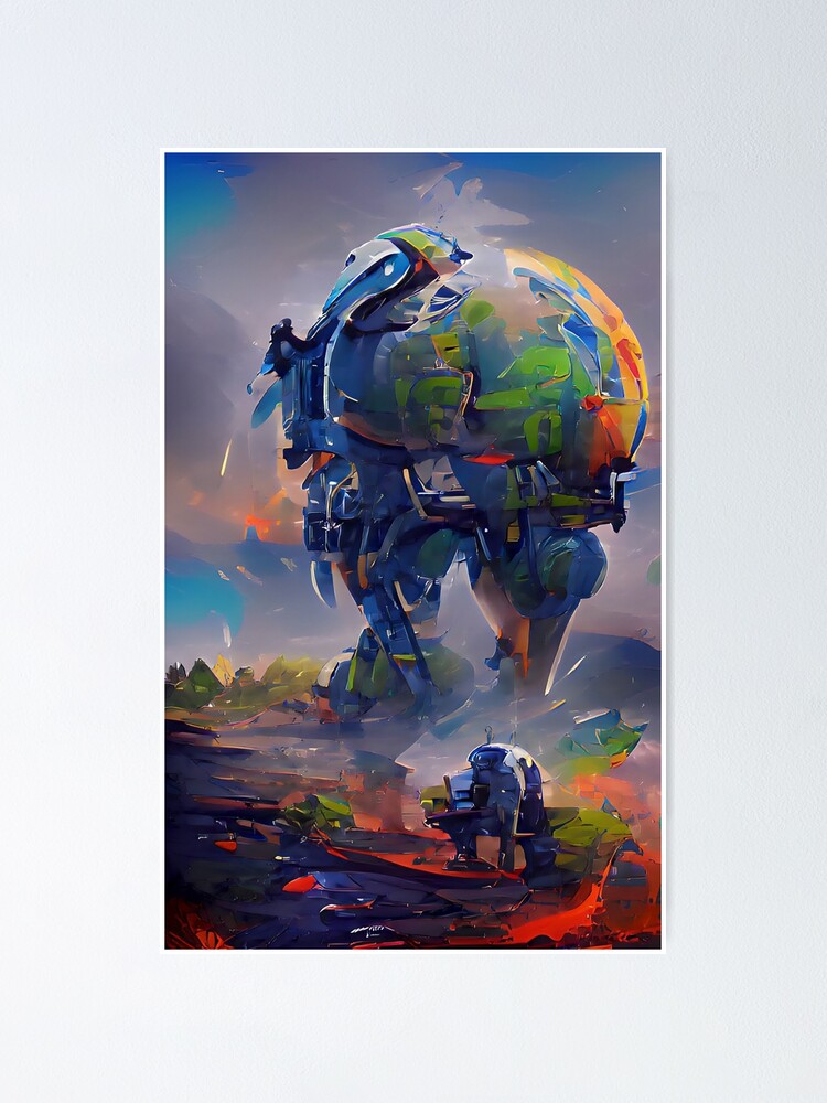 "Earth Mech 003" Poster for Sale by TeesMi | Redbubble