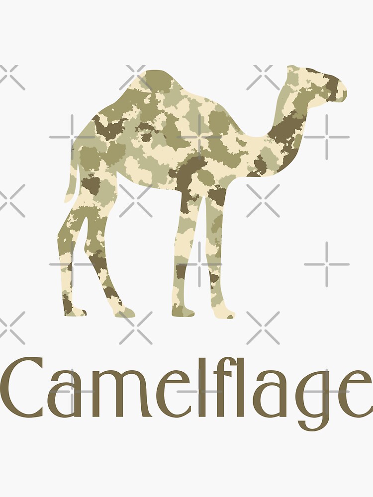 "Camelflage" Sticker by Store-Designify | Redbubble