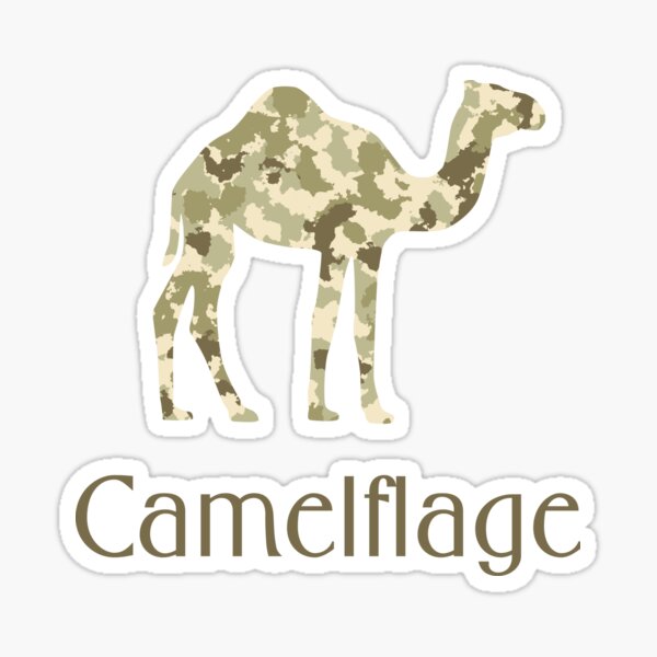 "Camelflage" Sticker by Store-Designify | Redbubble