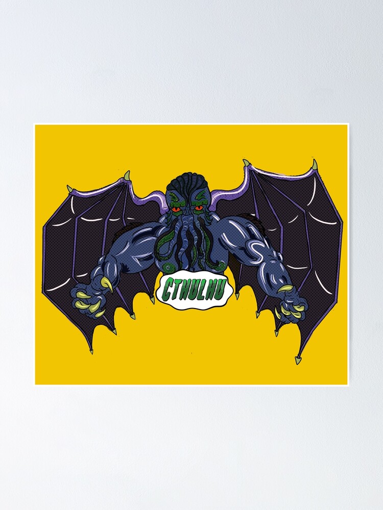 "Pop comic Cthulhu" Poster for Sale by laughing-leo | Redbubble