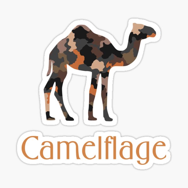 "Camelflage" Sticker by Store-Designify | Redbubble
