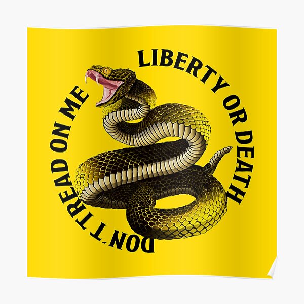 "Flagge des Liberalismus. Schlange. Freiheit oder Tod. Gadsden-Flagge ...