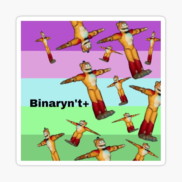 "Glamrock Freddy Fazbear Toric Pride Flag" Sticker for Sale by Maxx ...