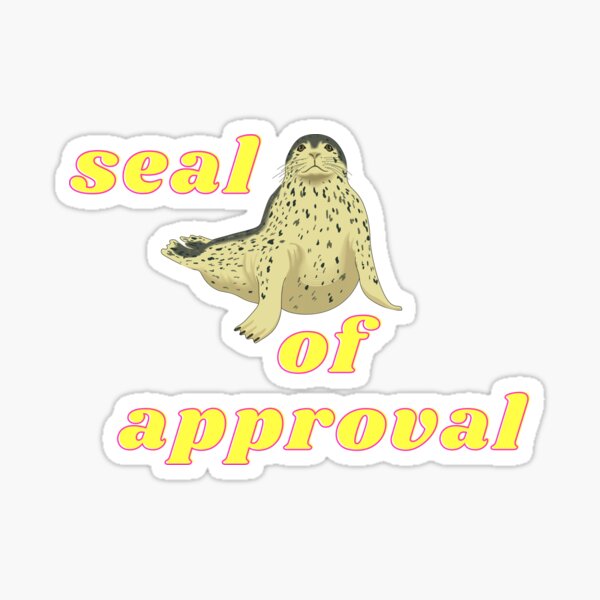 "Seal of approval " Sticker for Sale by icomsamir | Redbubble