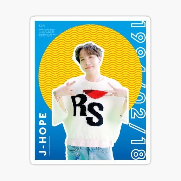 "J-Hope Birthday Poster" Sticker for Sale by Juhara-Ahmed | Redbubble