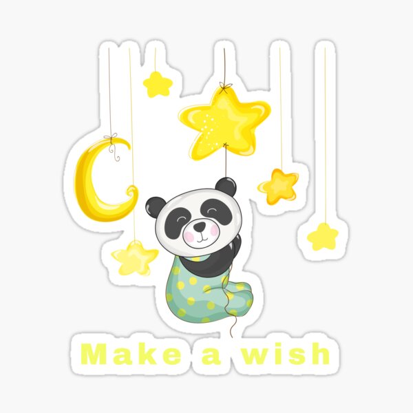 "Make a wish" Sticker for Sale by Pandashop9 | Redbubble