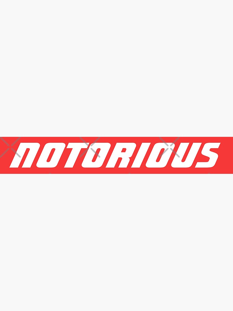 "Conor McGregor UFC Notorious Desgin" Sticker for Sale by NickNateDiaz ...