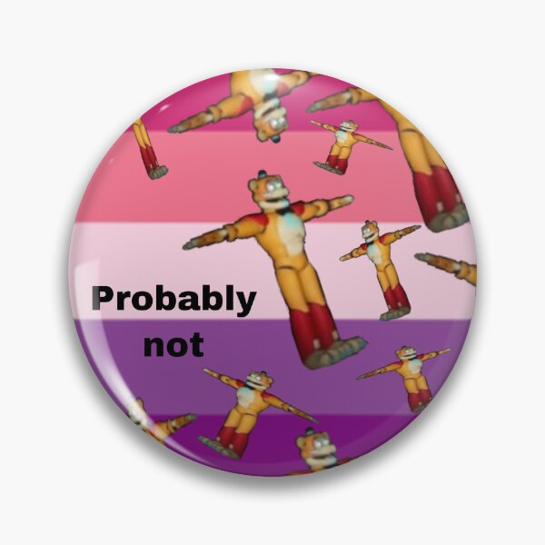 "Glamrock Freddy Fazbear Aceflux Pride Flag" Pin for Sale by ...