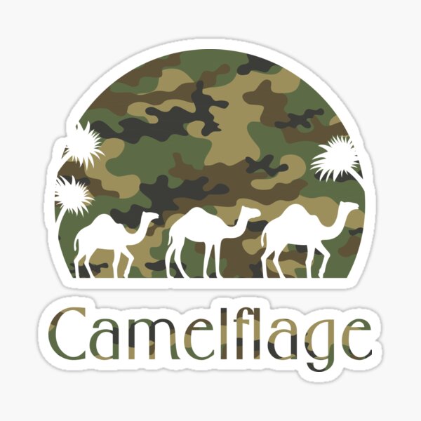"Camelflage" Sticker by Store-Designify | Redbubble