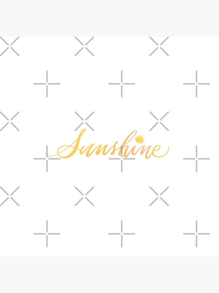 "Sunshine text calligraphy " Poster for Sale by Heartfeel | Redbubble