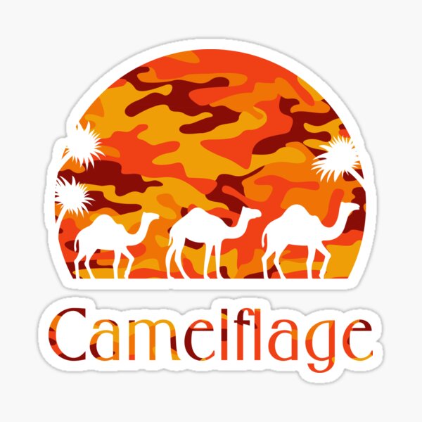 "Camelflage" Sticker by Store-Designify | Redbubble