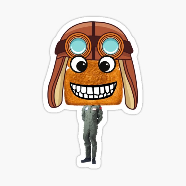 "evil toast o" Sticker for Sale by Happy-Child | Redbubble
