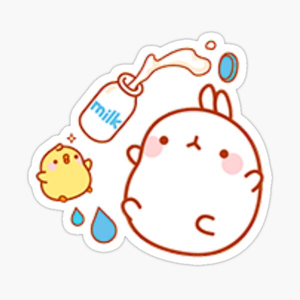 "Molang and piu piu, cute Bunny" Sticker by masuri | Redbubble