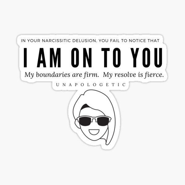 "Boundaries and Resolve - Unapologetic" Sticker by butterflybrave ...