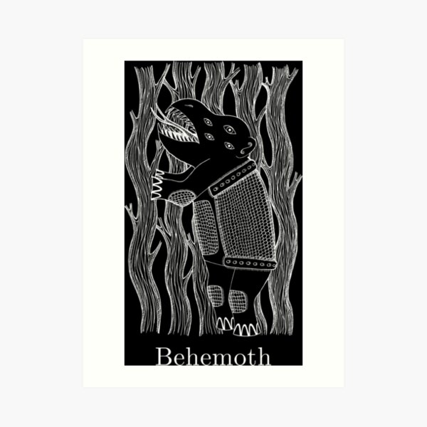"Behemoth ink drawing" Art Print by indiVisibl | Redbubble