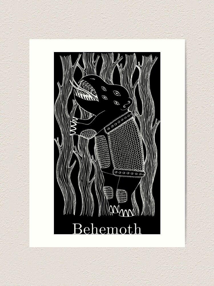 "Behemoth ink drawing" Art Print by indiVisibl | Redbubble