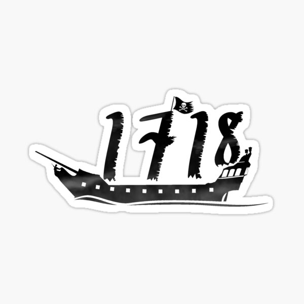 "1718 logo" Sticker for Sale by Enjoird3 | Redbubble