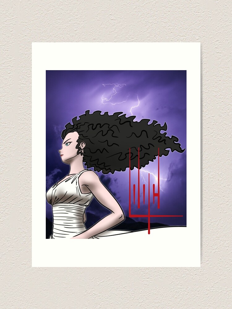 "Lilith comic book anime character Lilith manga cover art " Art Print ...