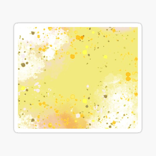 "Yellow Dust" Sticker by BnArtStudio | Redbubble