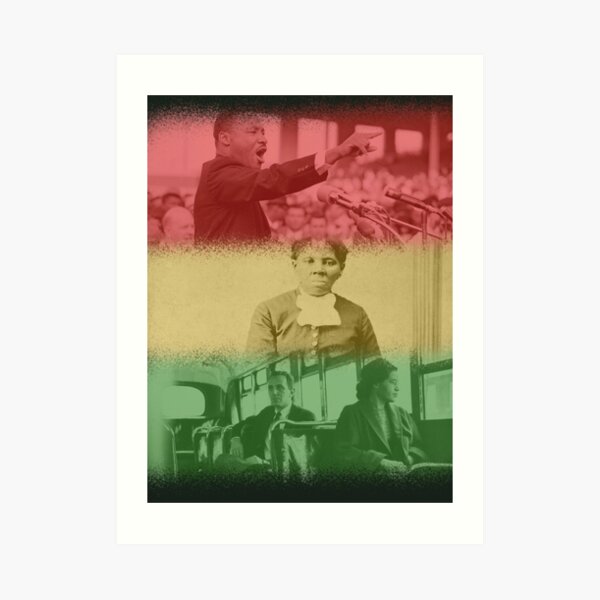 "Black History Month MLK Jr. Harriet Tubman und Rosa Parks Design ...