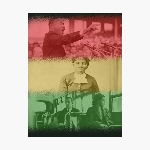 Lámina fotográfica «Mes de la Historia Negra MLK Jr. Harriet Tubman y ...