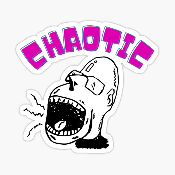 "Chaotic Graphic Design" Sticker by Brijones21 | Redbubble
