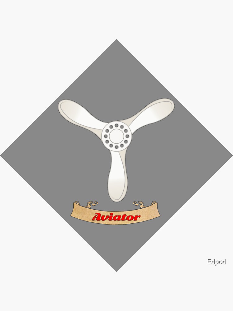 "Aviator " Sticker for Sale by Edpod | Redbubble