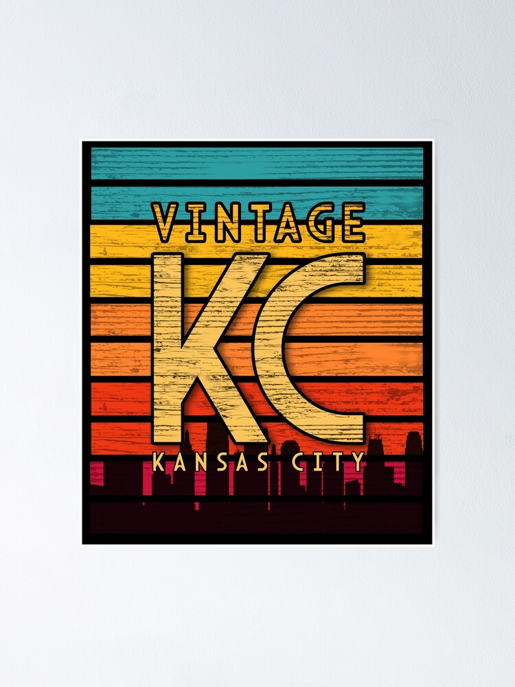 "Vintage KC Kansas City" Poster for Sale by CattlettArt | Redbubble