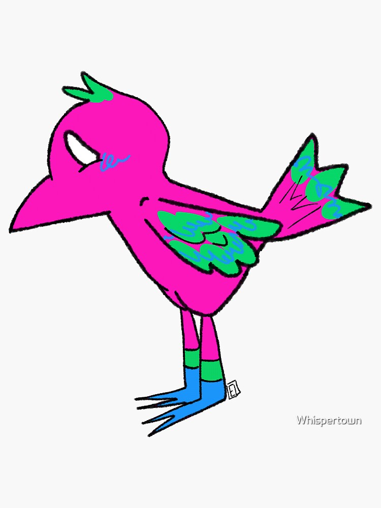 "Polyse bird" Sticker for Sale by Whispertown | Redbubble