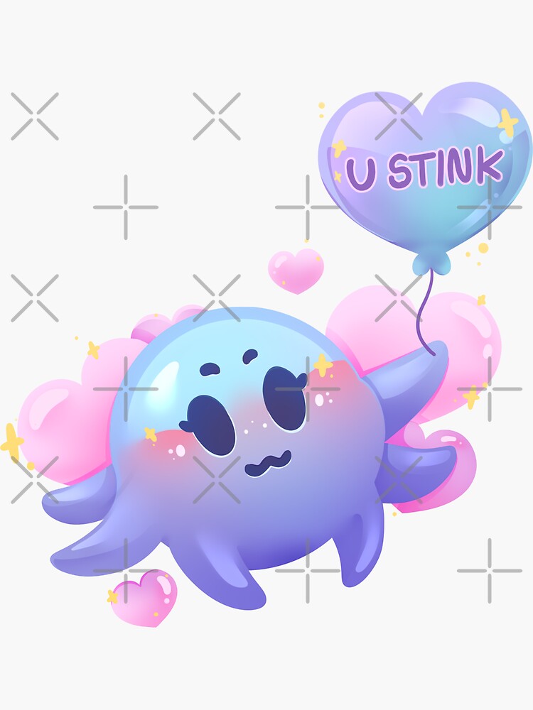 "U Stink" Sticker for Sale by InkieBug | Redbubble