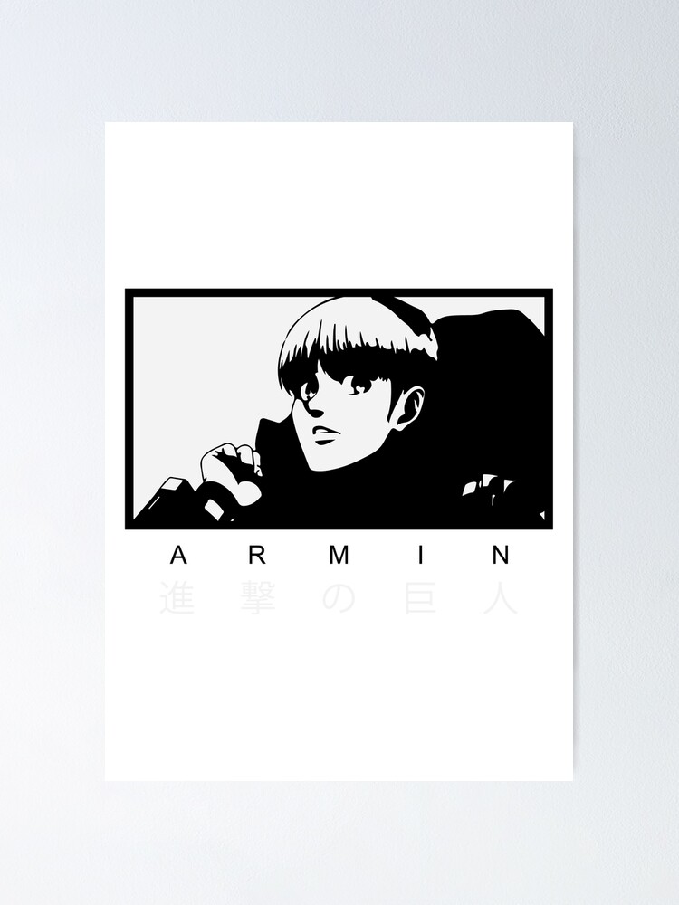 "attack on titan, armin" Poster for Sale by GRAPHICFIXER | Redbubble