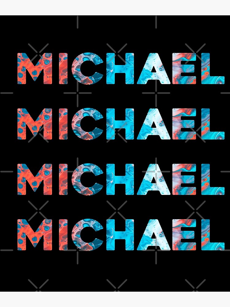 "Michael name " Poster by isko-karan | Redbubble