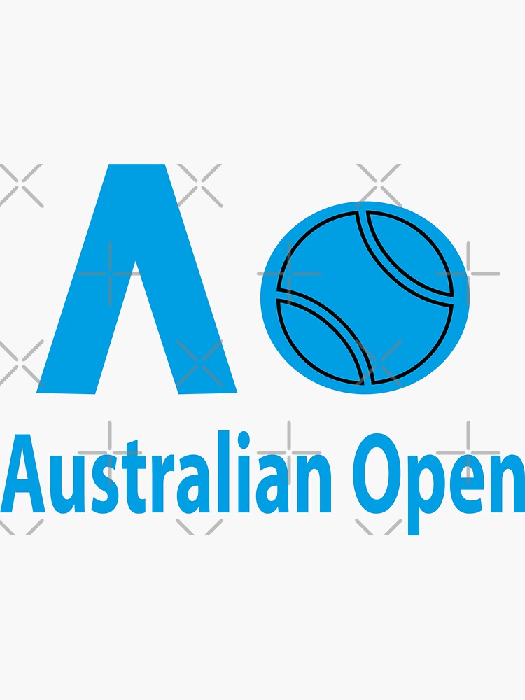 "AO 2022, Australian Open Tshirt, Australian Open Games AO" Sticker for ...