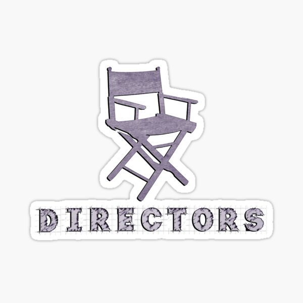 "Directors Theme Design." Sticker for Sale by Hrd-design | Redbubble