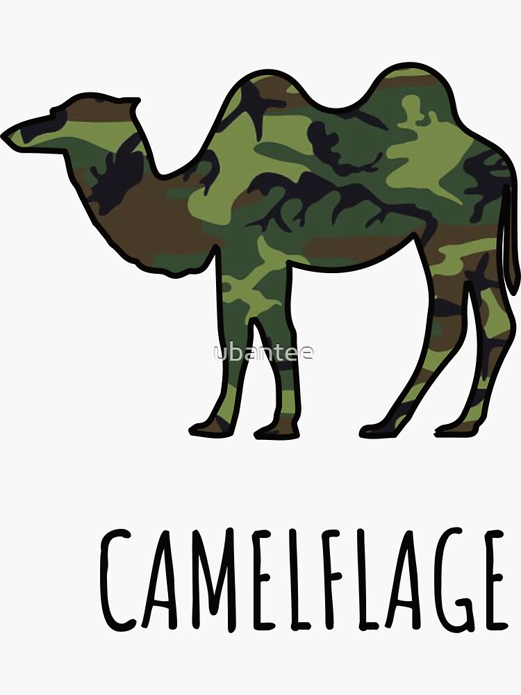 "Camelflage" Sticker by ubantee | Redbubble