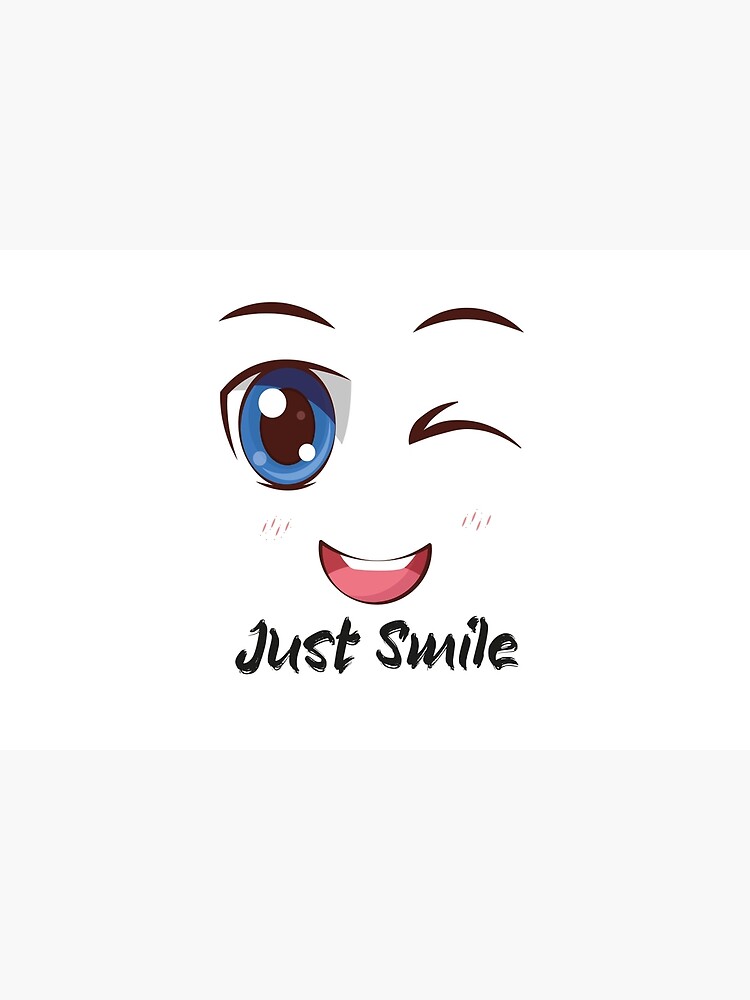 "Just Smile, Just Smile Be Cool Aufkleber, Smile In Front Of Others ...