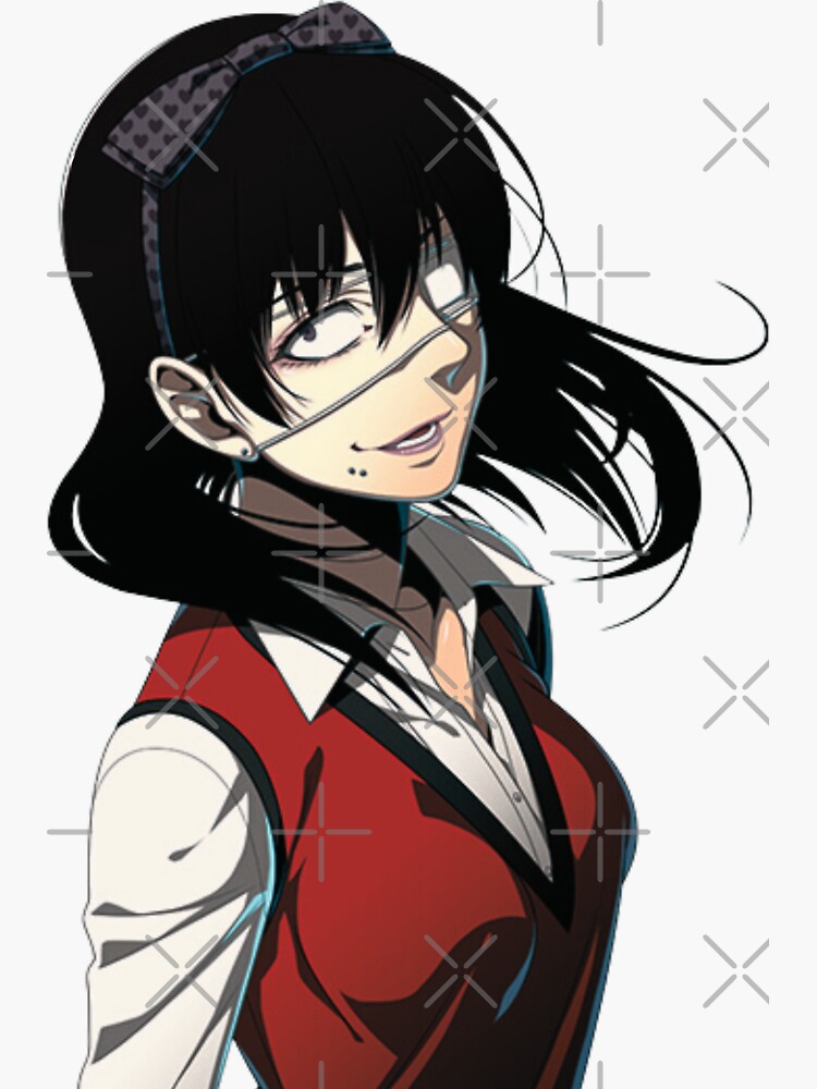 "Kakegurui - Midari Ikishima" Sticker for Sale by kawaii4life | Redbubble