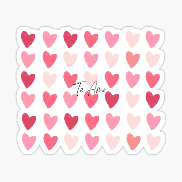 "Te Amo" Sticker by TheSilverFrame | Redbubble