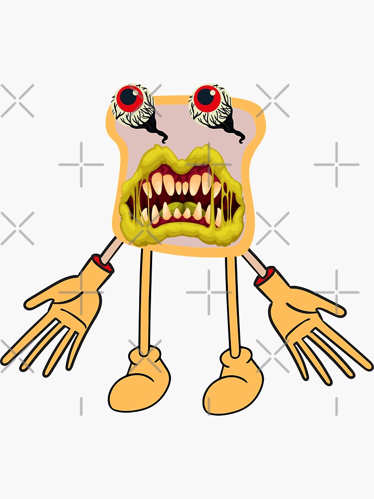 "evil toast d" Sticker for Sale by Happy-Child | Redbubble