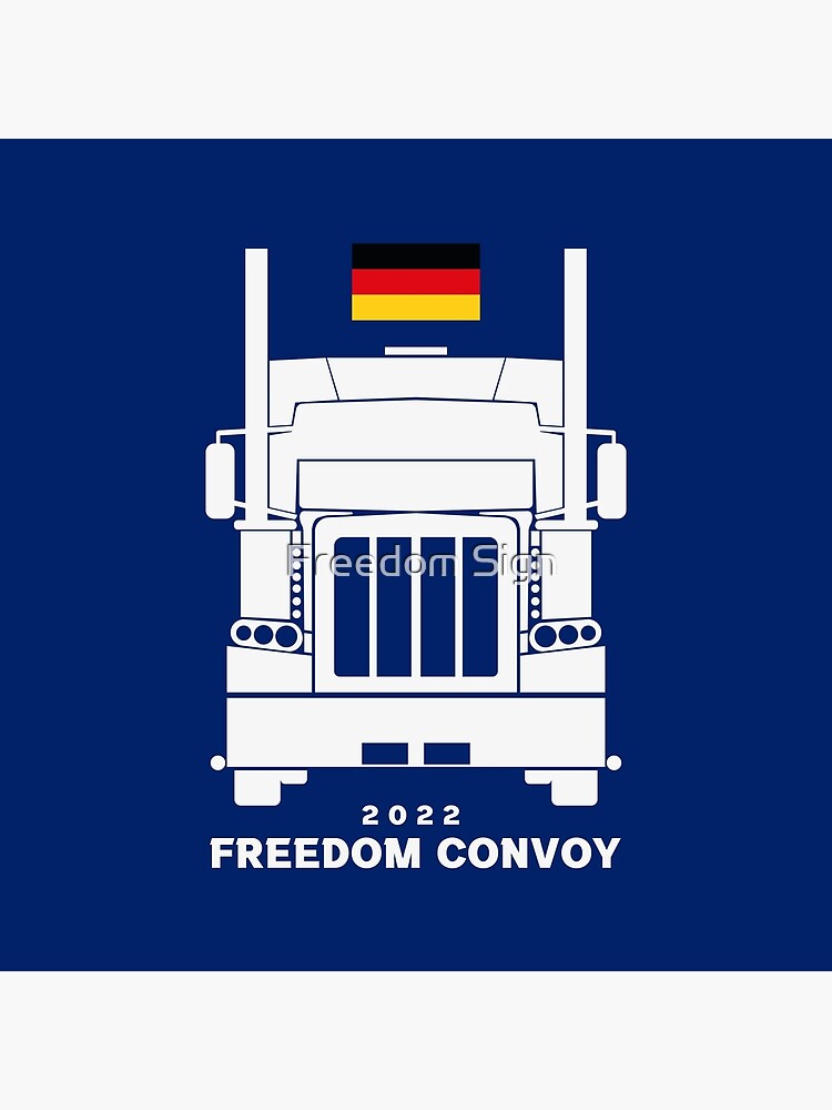 "Freedom Convoy Germany 2022 Logo" Poster for Sale by weAreQ | Redbubble