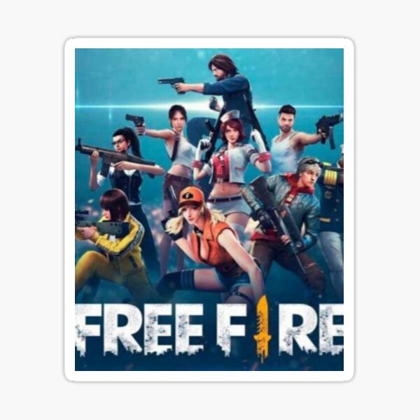 "FREE FIRE games collection" Sticker by MeriemFolla89 | Redbubble