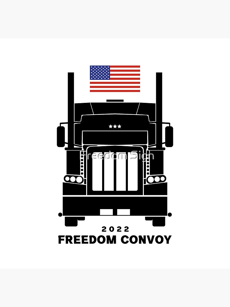 "USA Freedom Convoy 2022 Logo" Art Print by weAreQ | Redbubble