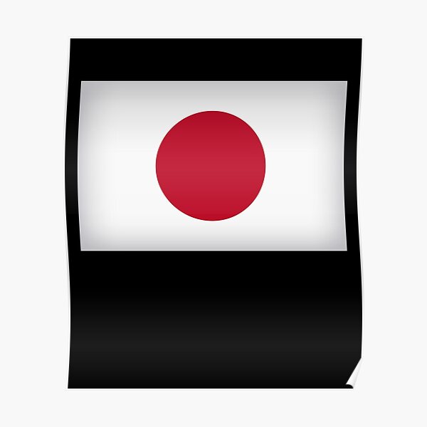 "Japan flag " Poster for Sale by GoghStore | Redbubble